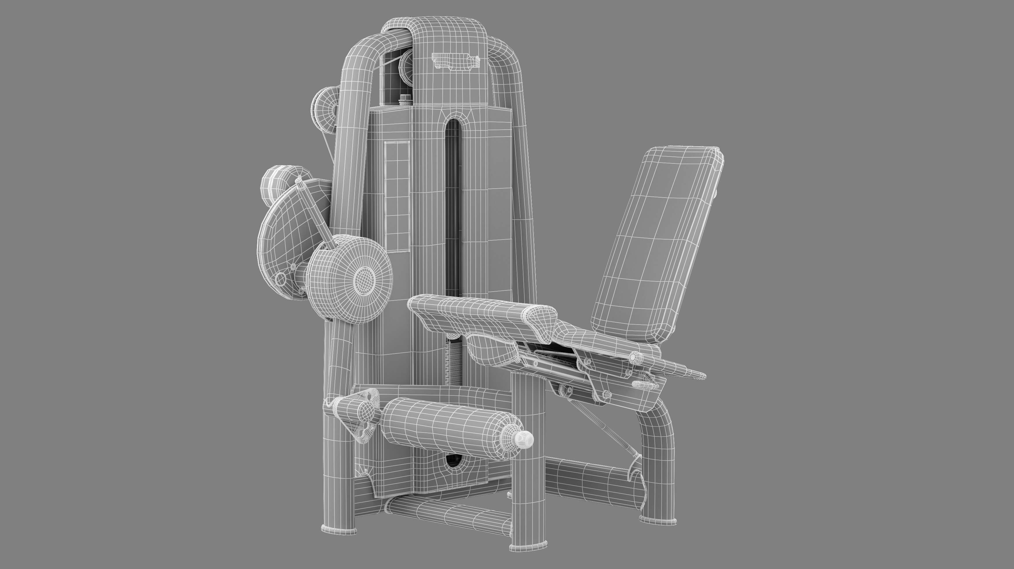 Technogym Selection 700 - Leg Extension 3D Model by Ambi3d