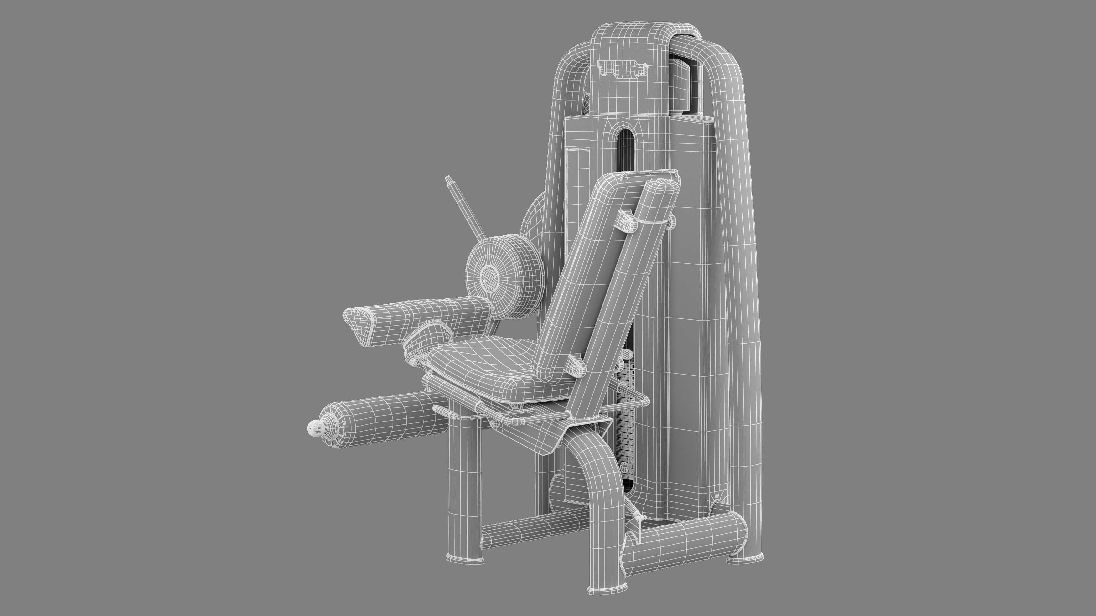 Technogym Selection 700 - Leg Extension 3D Model by Ambi3d