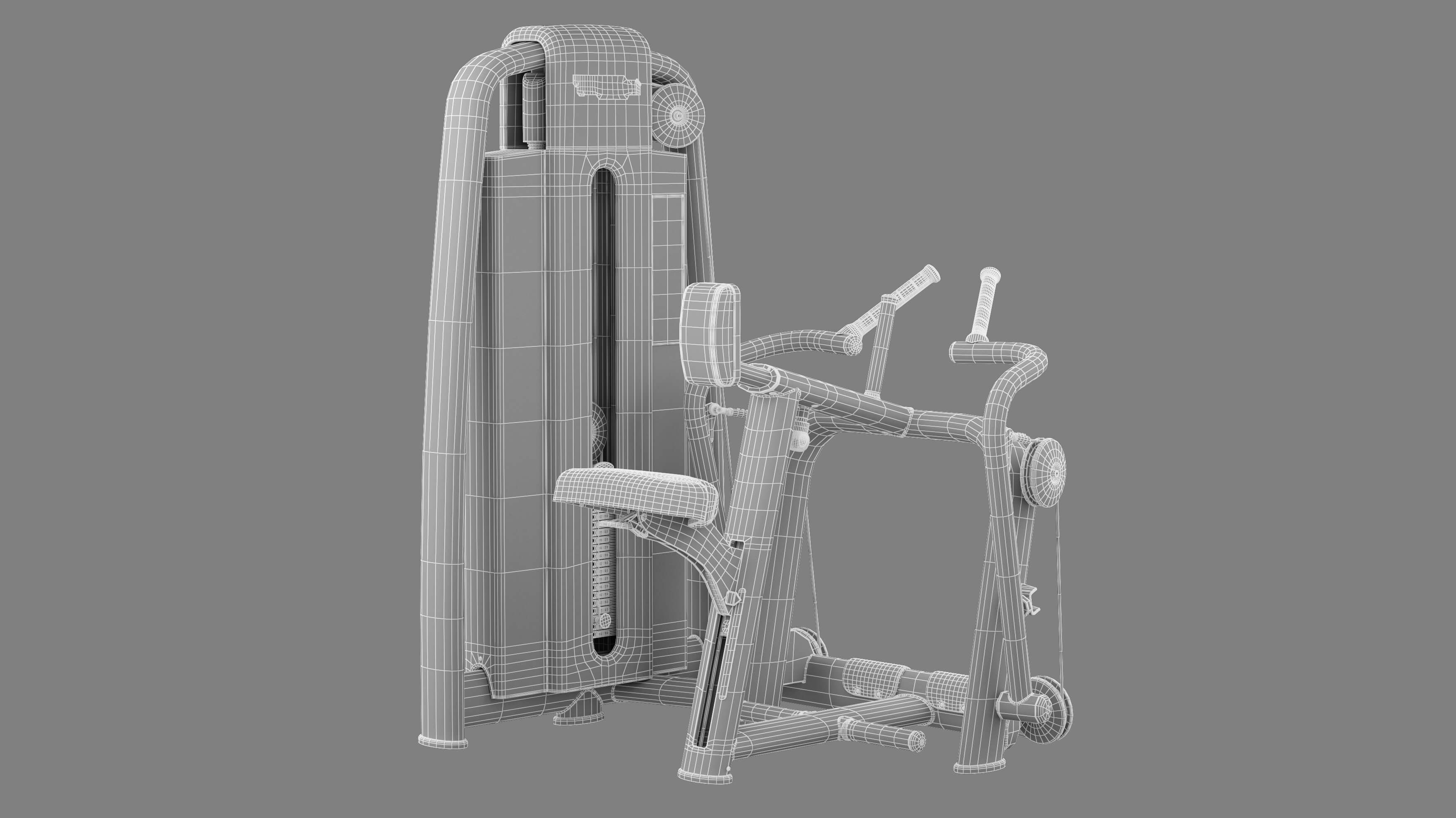 Technogym Selection 700 - Low Row 3D Model by Ambi3d