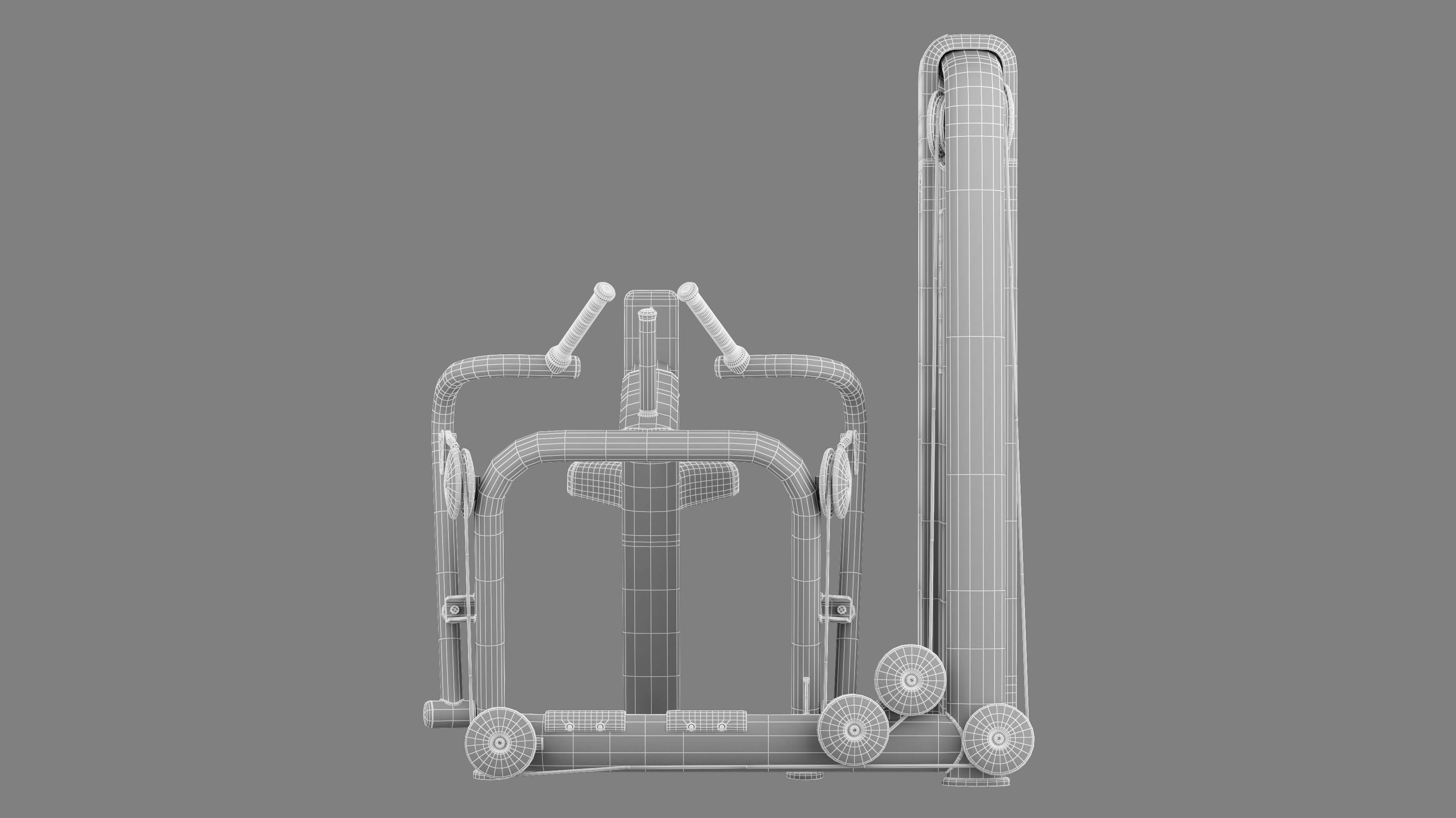 Technogym Selection 700 - Low Row 3D Model by Ambi3d