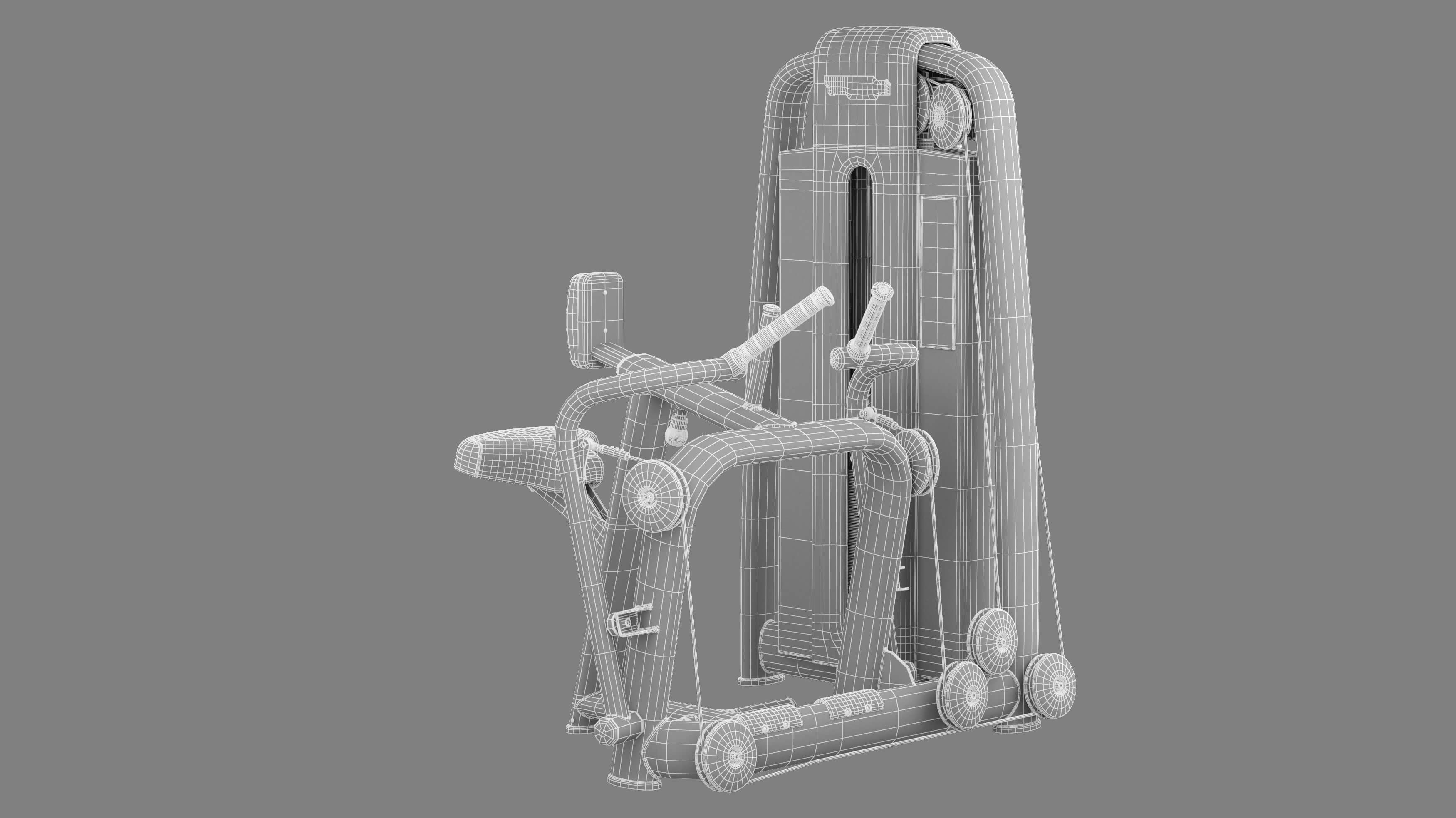 Technogym Selection 700 - Low Row 3D Model by Ambi3d