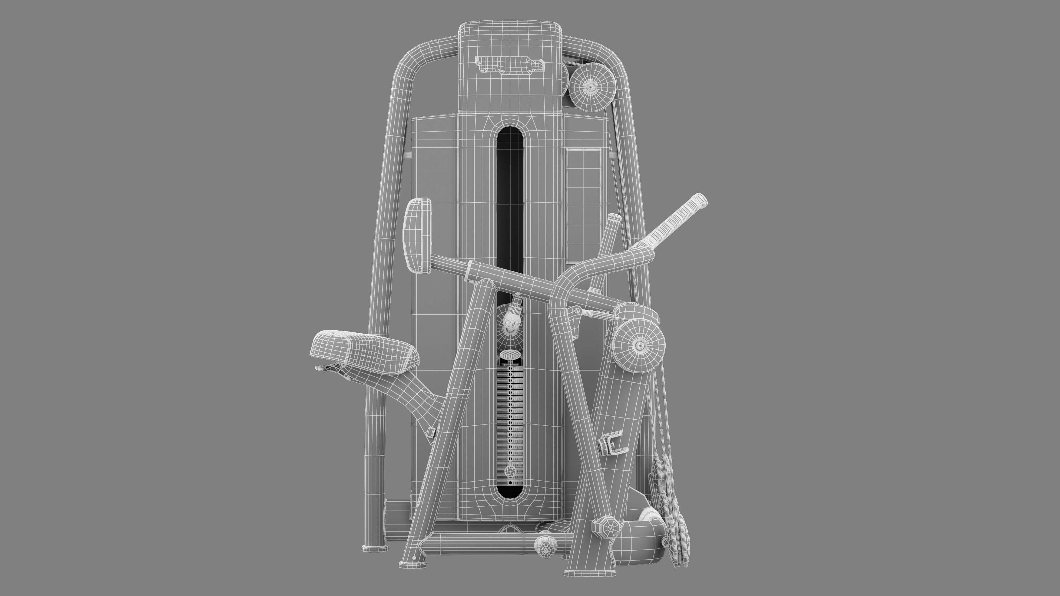 Technogym Selection 700 - Low Row 3D Model by Ambi3d