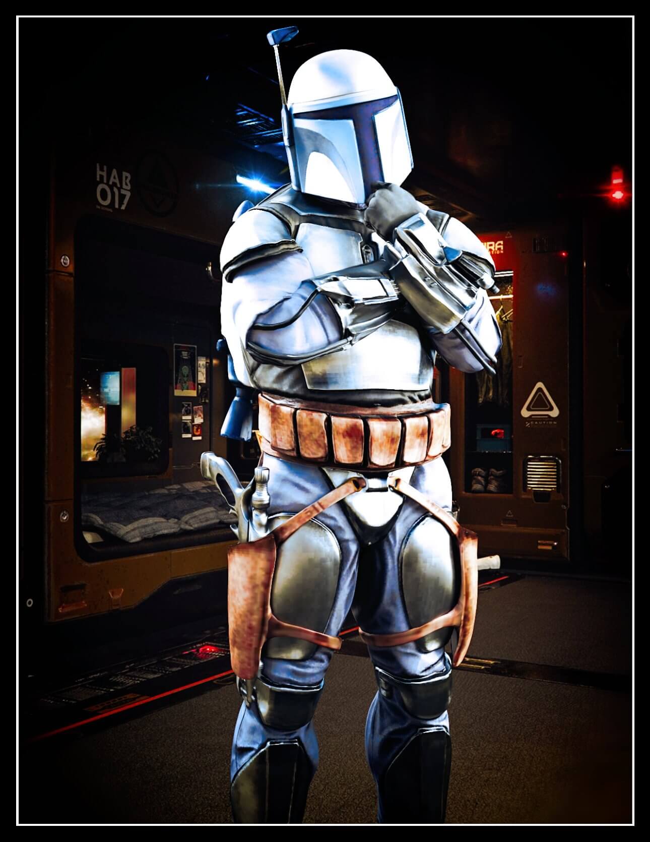 Hulky Fett 3D Render, Digital Art by Ambient Vibe