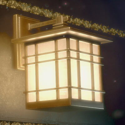 Classical Outdoor Wall Lamp -Model 05 3D Model by amghar