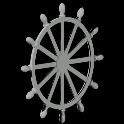 Ship Rudder / Ship steering wheel - 3D Model by amirgolnezhad