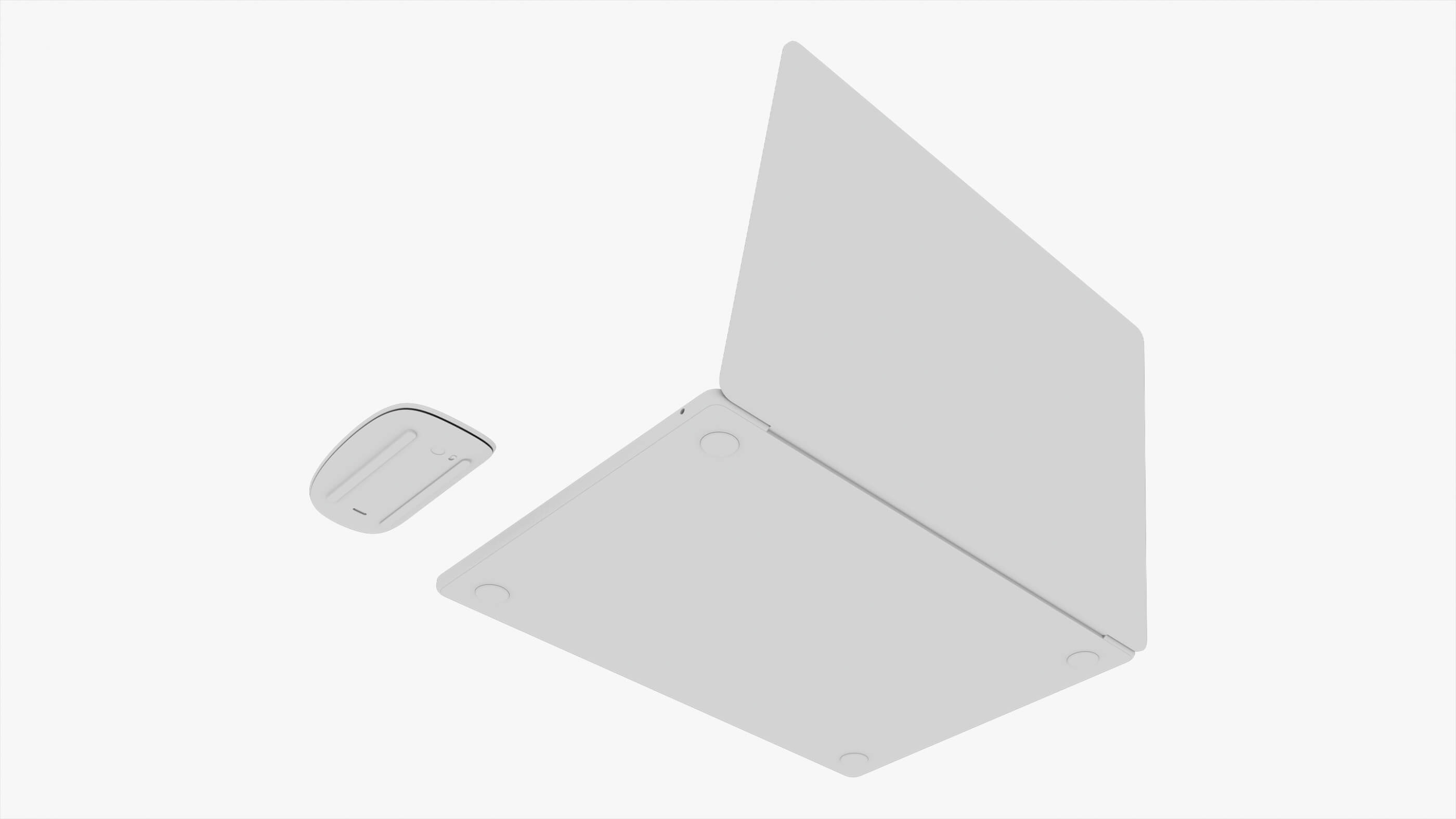 Apple MacBook Air 15 Inch Midnight 2023 With Magic Mouse - 3D Model by amirhs09