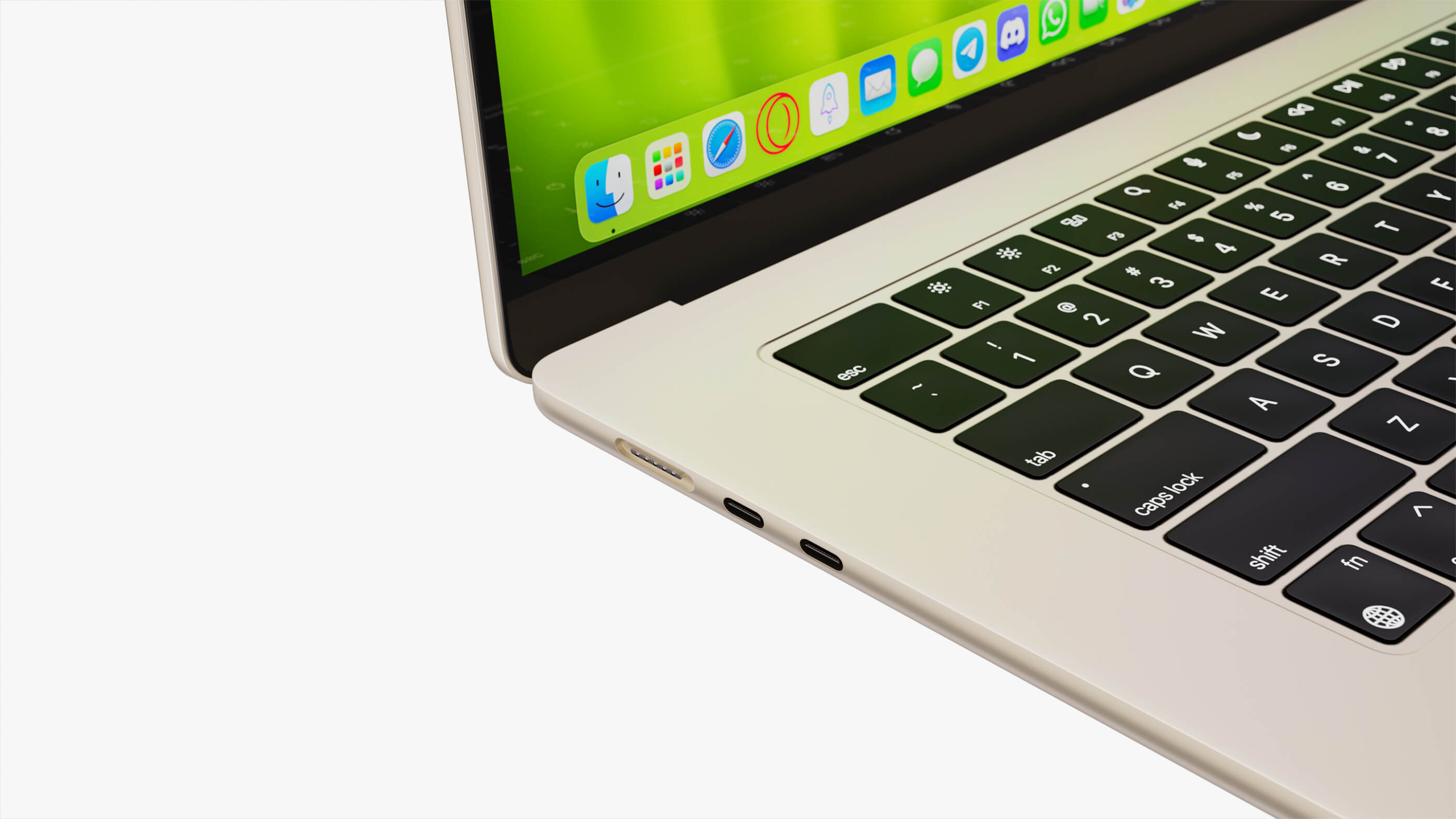 Apple MacBook Air 15 Inch Starlight 2023 With Magic Mouse - 3D Model by ...