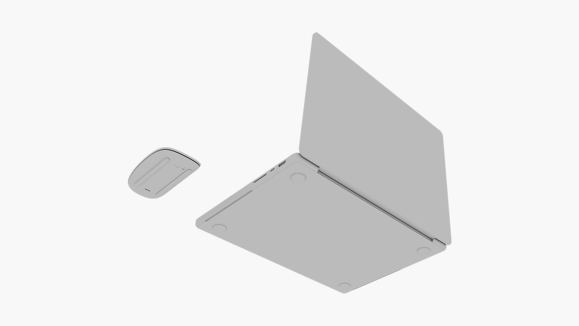 Apple MacBook Pro 14 Collection 2022 With Magic Mouse - 3D Model by amirhs09