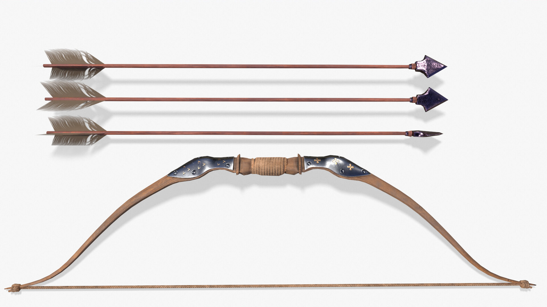 Bow Low Poly - 3D Model by Amistat