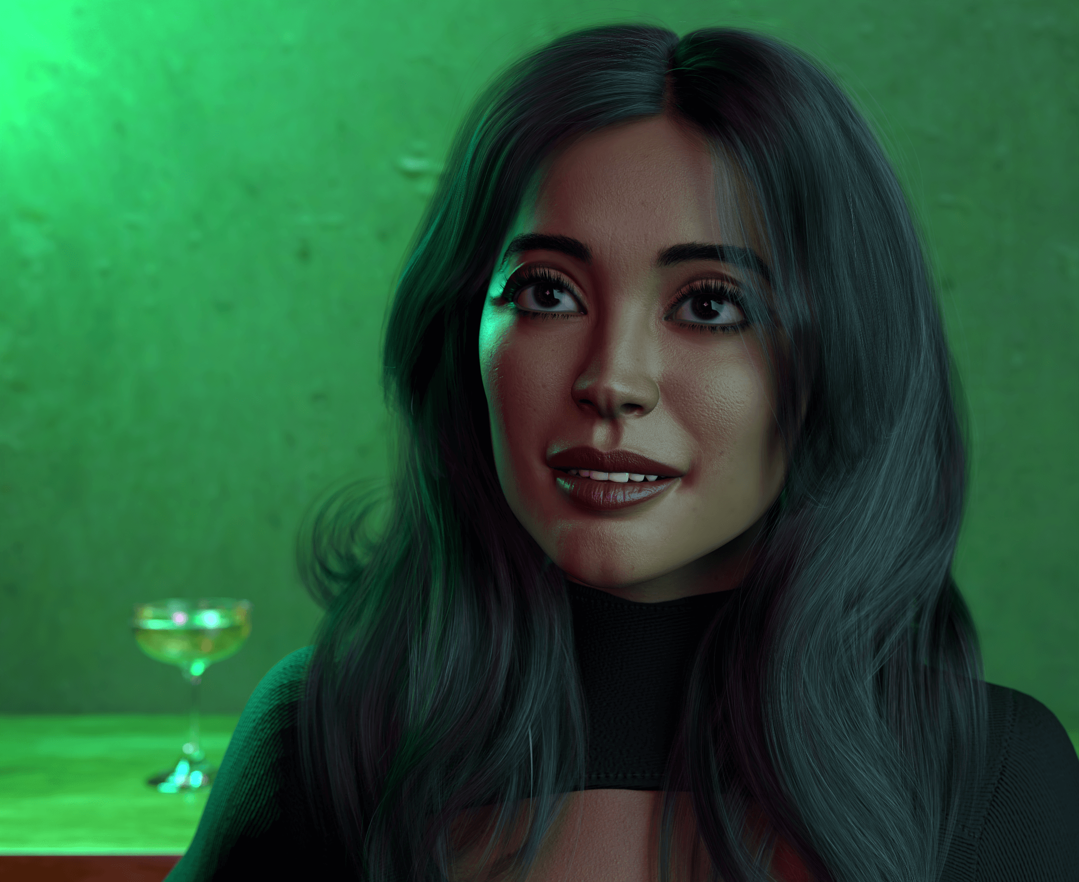 Eva - At a Show 3D Render, Digital Art by AmomynousGames