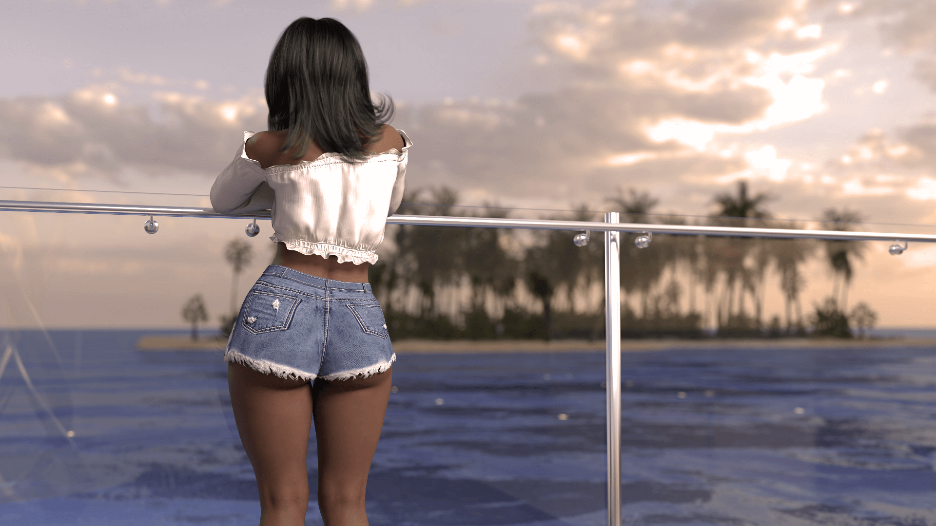 Eva - The View 3D Render, Digital Art by AmomynousGames