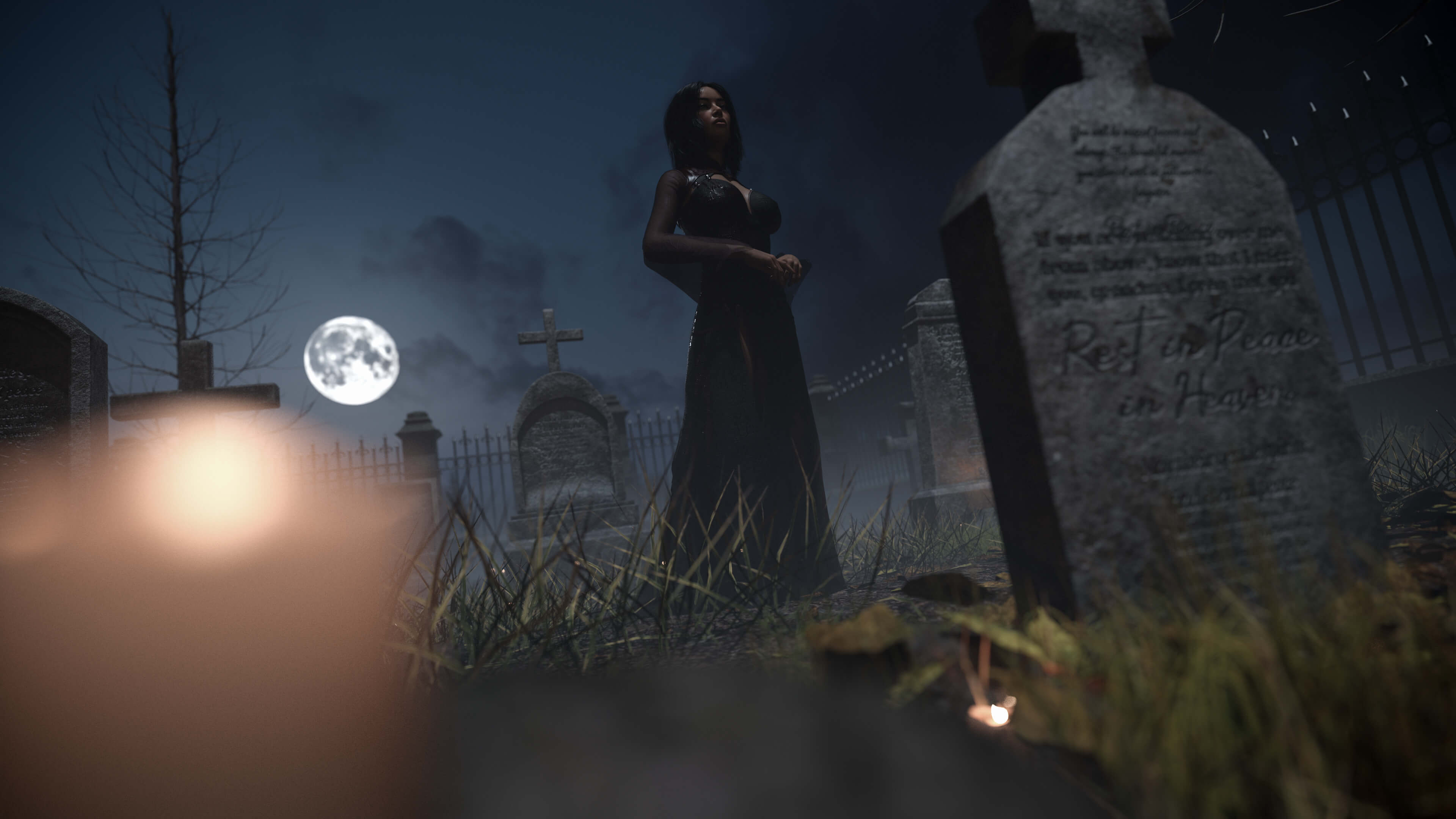Grace 3D Render, Digital Art by AmomynousGames