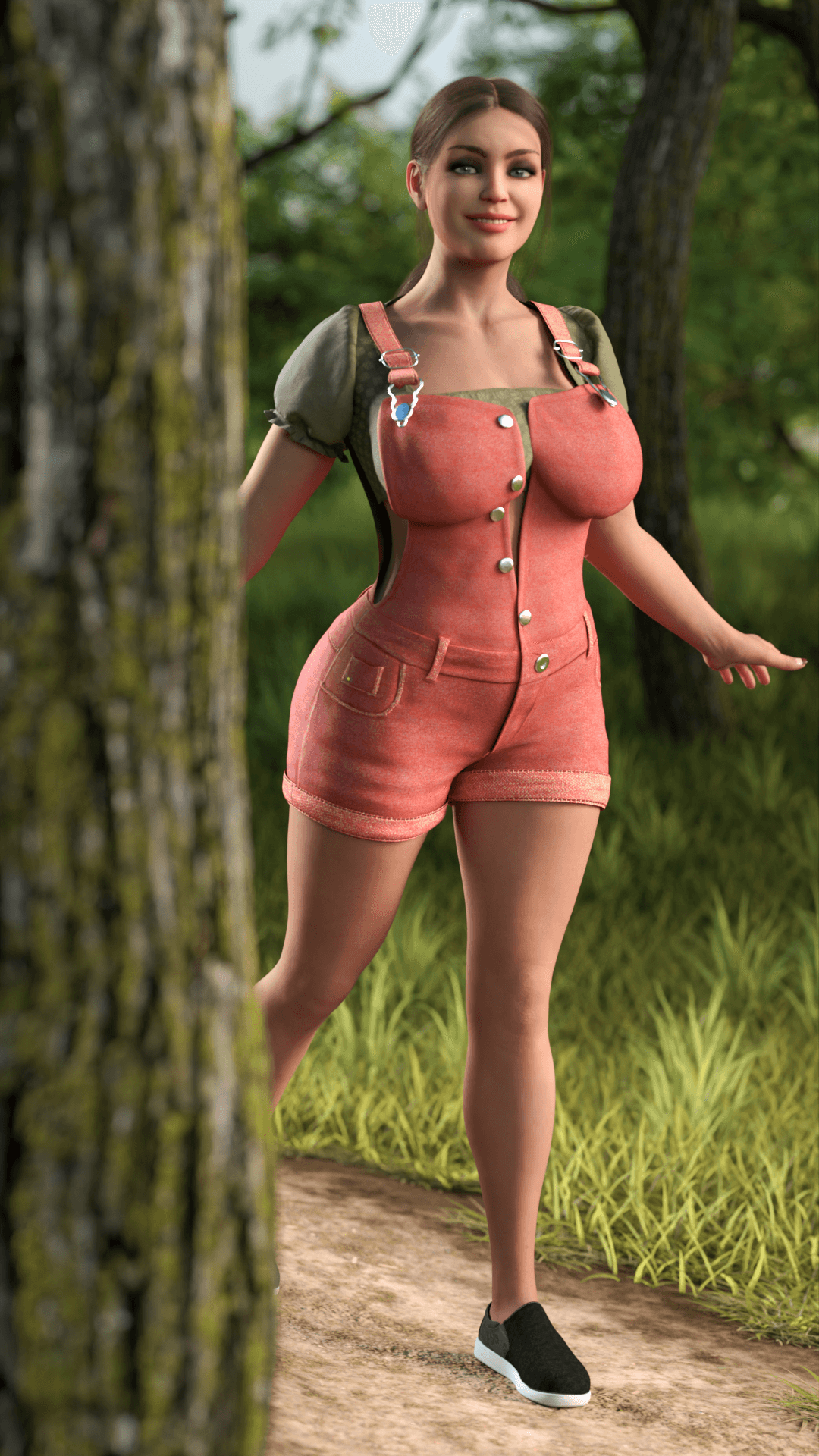Maria 3D Render, Digital Art by AmomynousGames