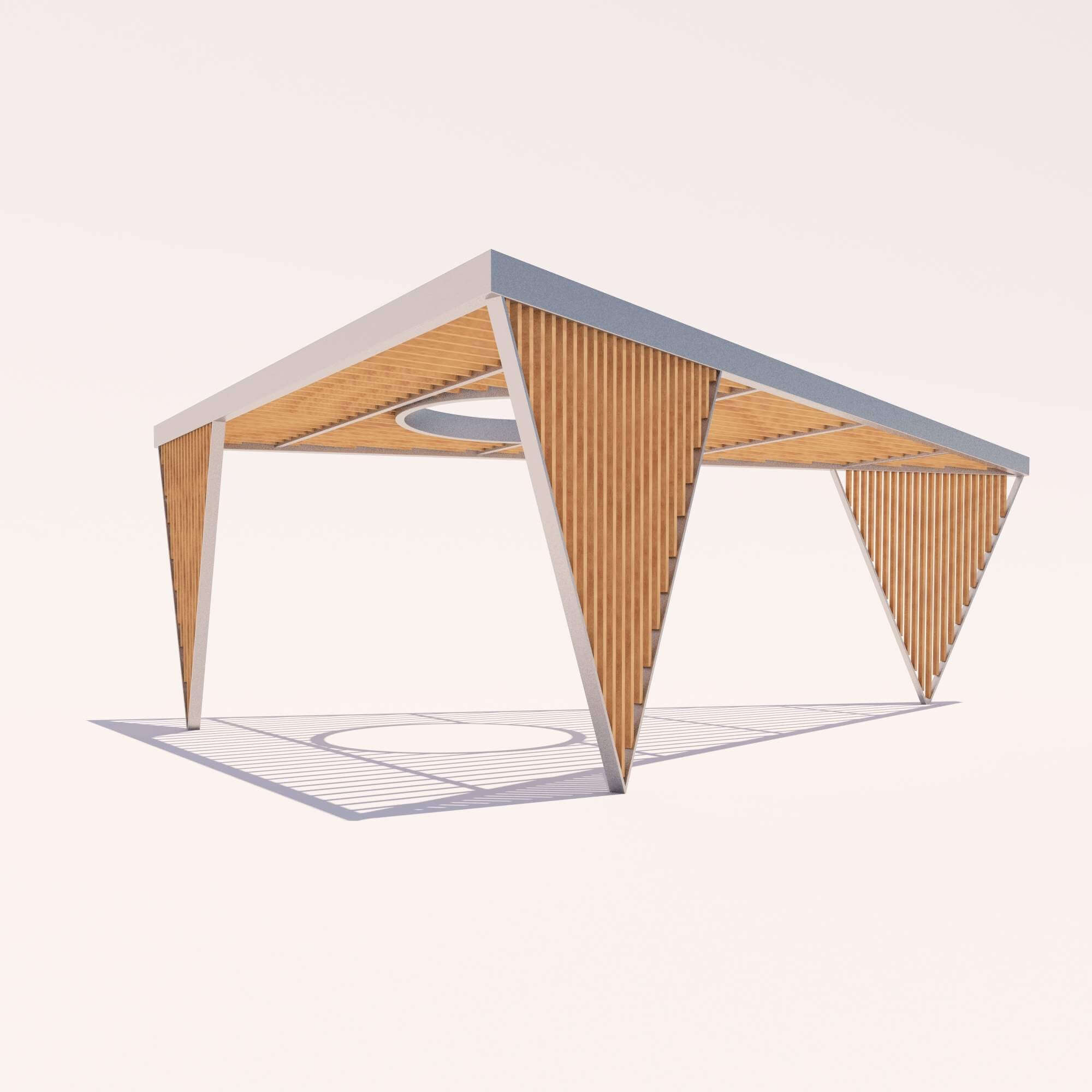 Shade Structure - 3D Model by amoniem