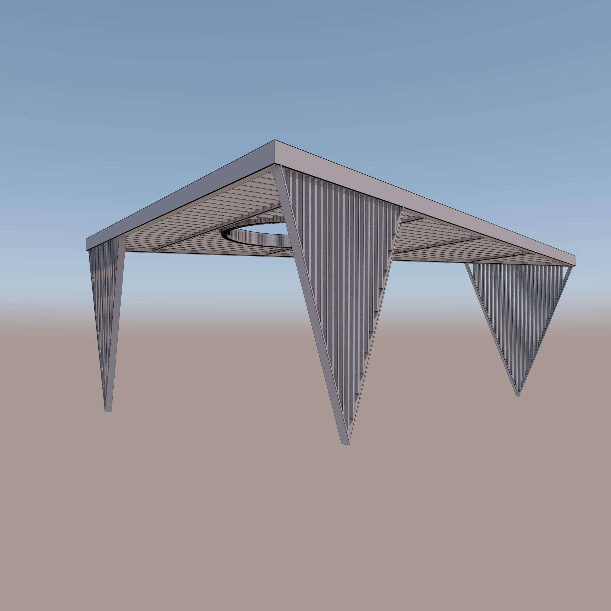 Shade Structure - 3D Model by amoniem