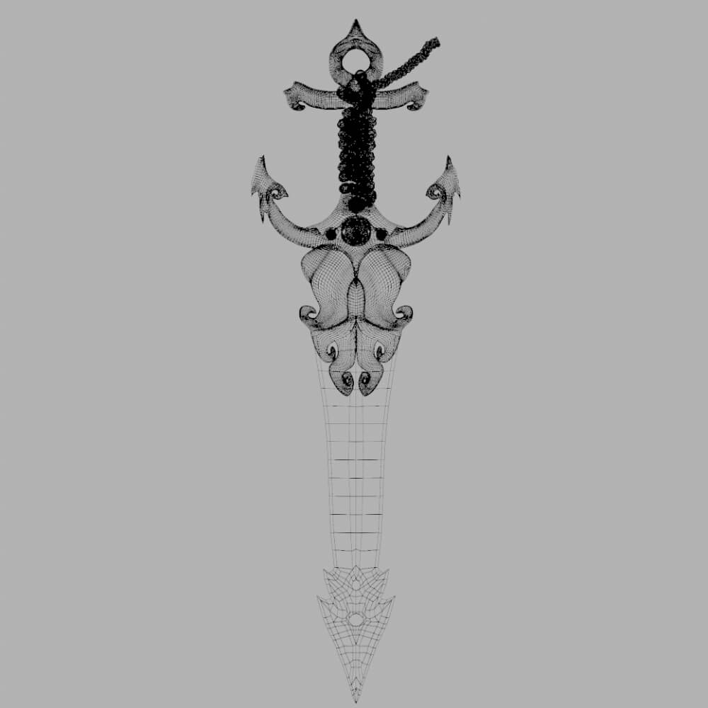 Anchor Sword - 3D Model by amstud