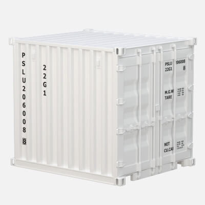 8Ft Shipping Container White - 3D Model by AN studio
