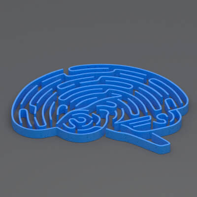 Blue Brain Maze - 3D Model by AN studio