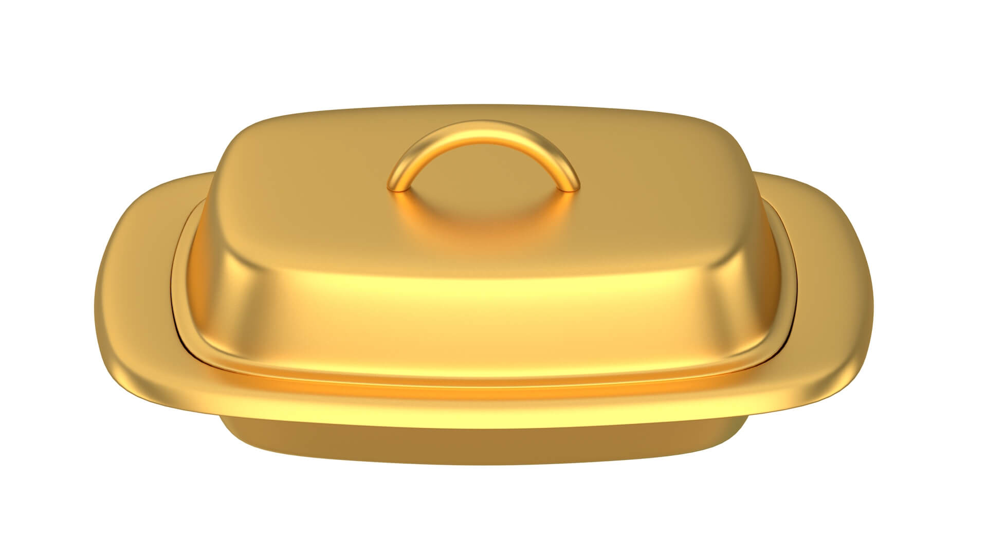 Butter Dish Gold - 3D Model by AN studio