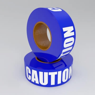 Caution Tape Blue - 3D Model by AN studio