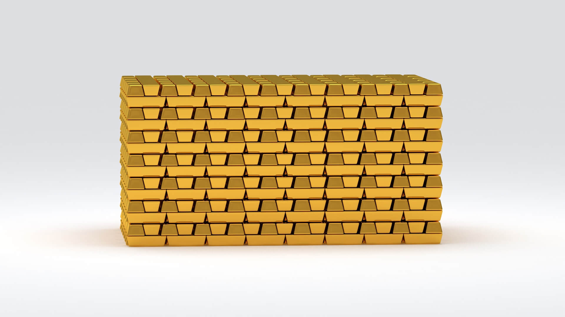 Gold Bars Stack - 3D Model by AN studio