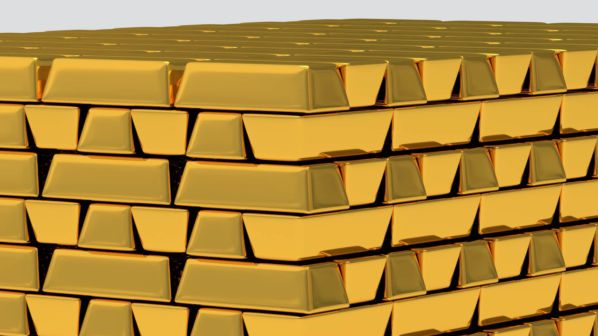 Gold Bars Stack - 3D Model by AN studio