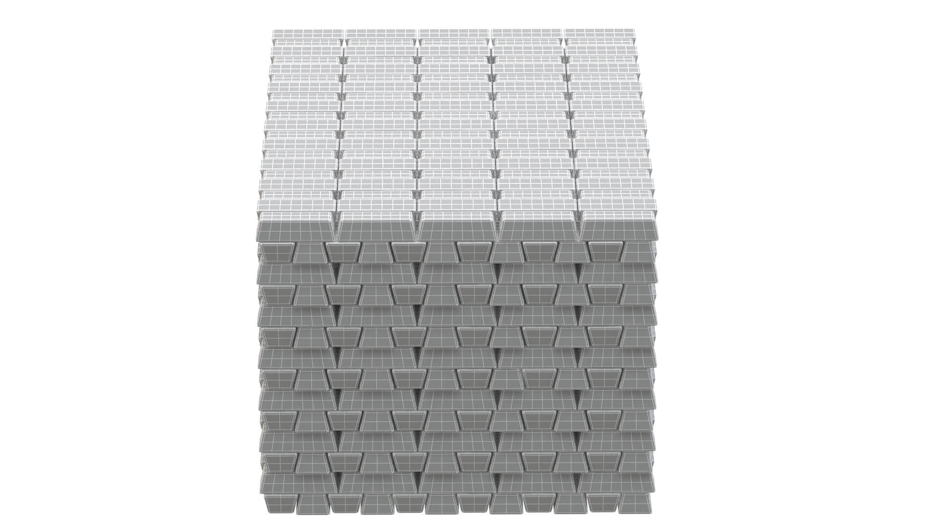 Gold Bars Stack - 3D Model by AN studio