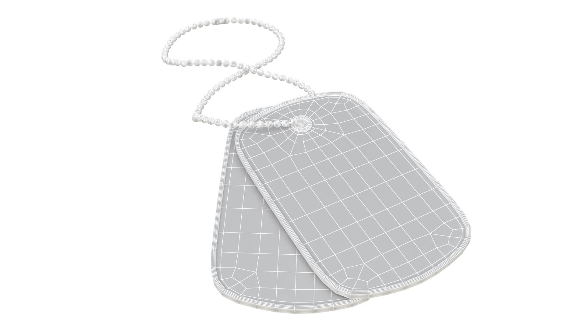 Gold Dog Tags - 3D Model by AN studio