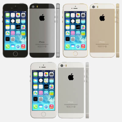 iPhone 5s All Color - 3D Model by AN studio