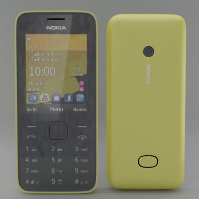 Nokia 208 mobile - 3D Model by AN studio
