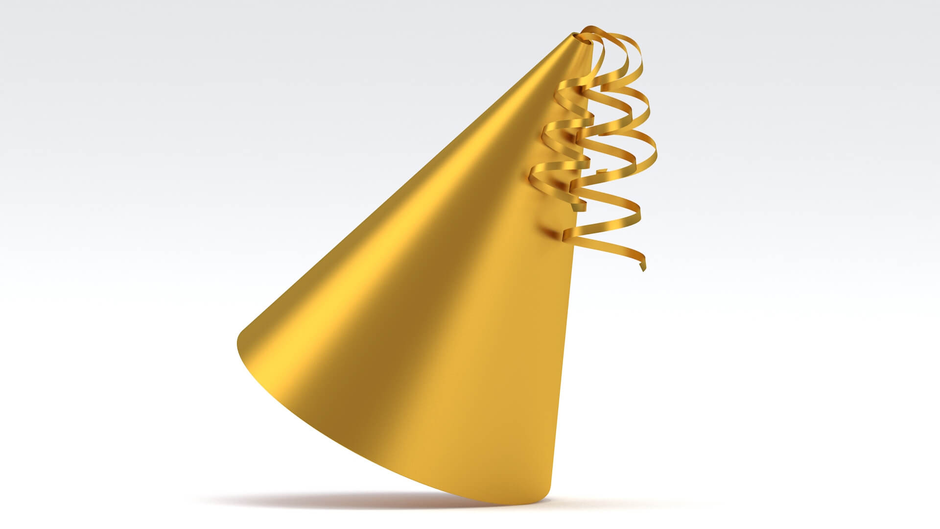 Party Hat Gold - 3D Model by AN studio