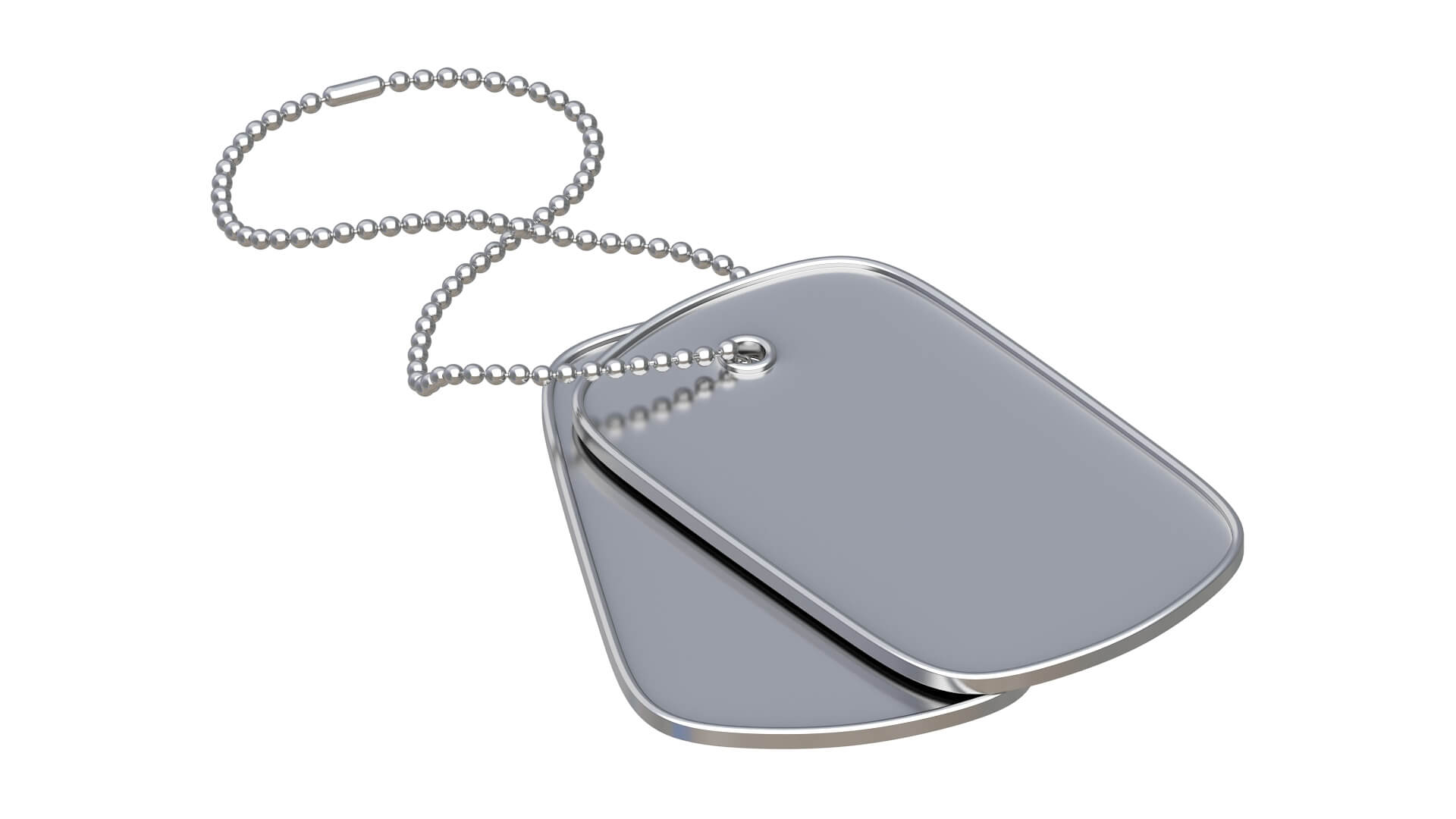 Silver Dog Tags - 3D Model by AN studio