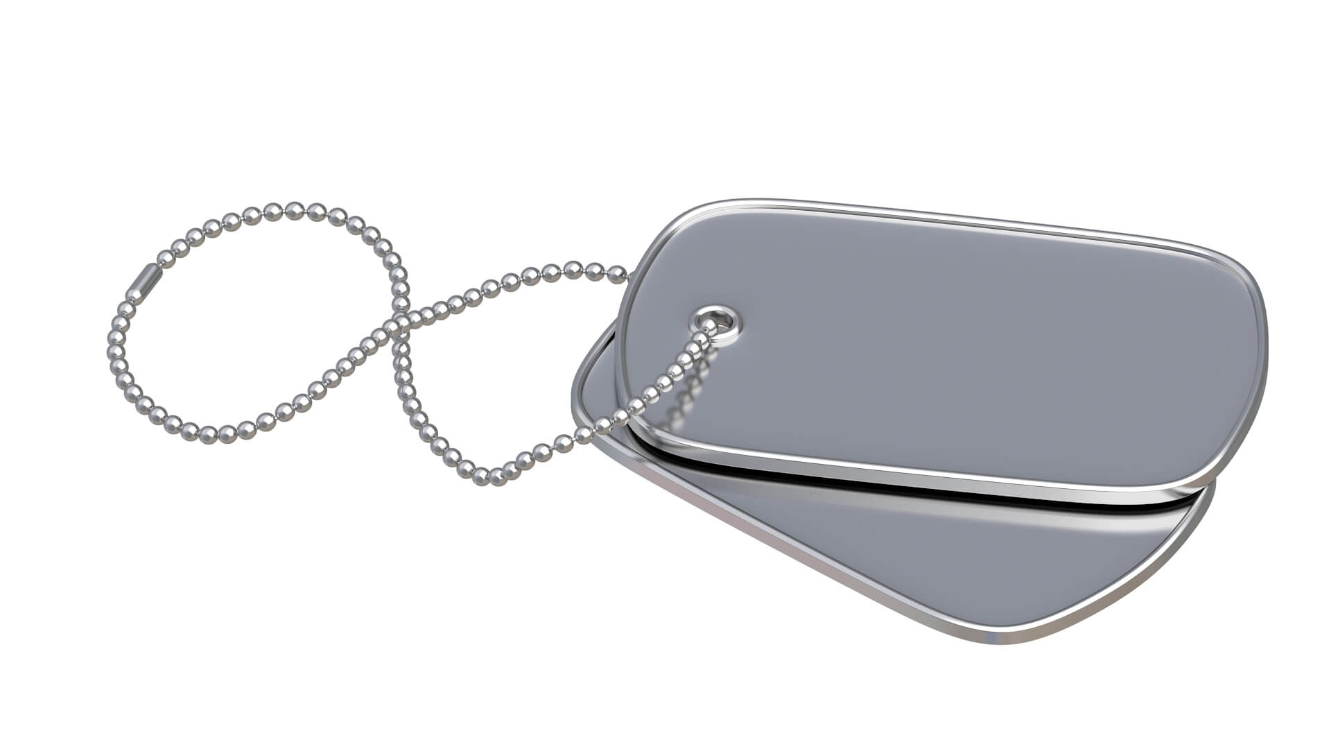Silver Dog Tags - 3D Model by AN studio