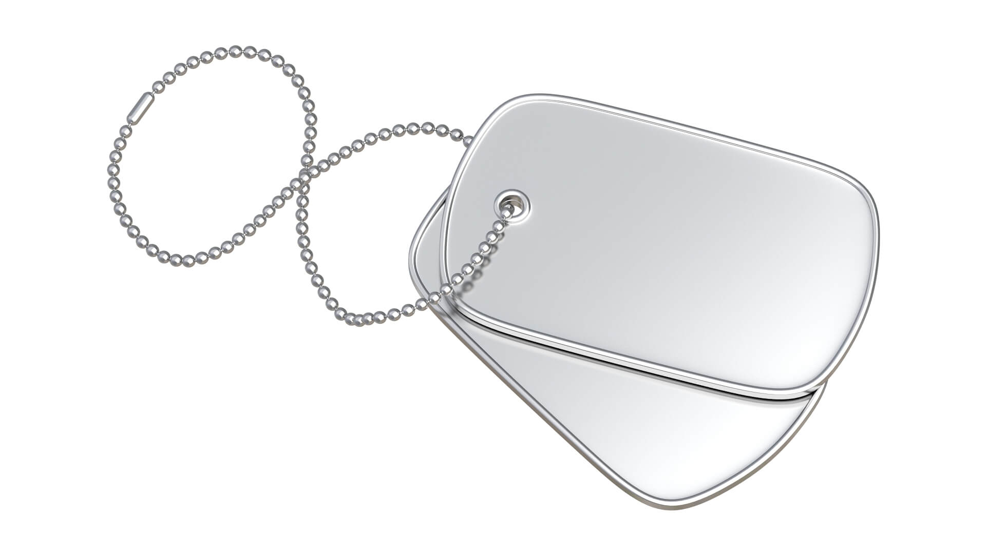 Silver Dog Tags - 3D Model by AN studio