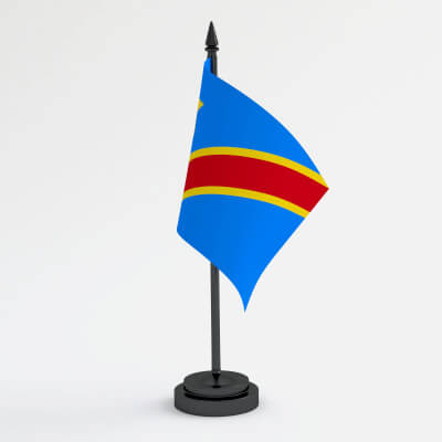 Table Flag Democratic Republic of the Congo - 3D Model by AN studio