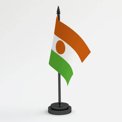 Table Flag Niger - 3D Model by AN studio