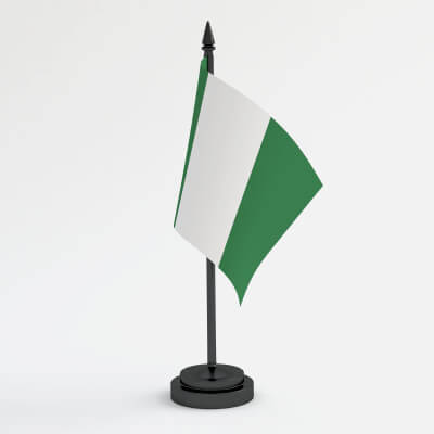 Table Flag Nigeria - 3D Model by AN studio