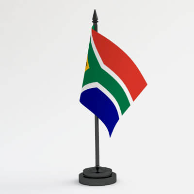 Table Flag South Africa - 3D Model by AN studio