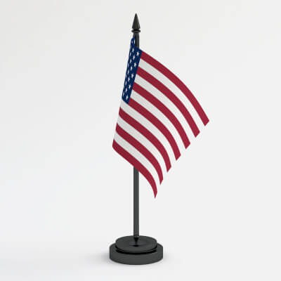 Table Flag United States - 3D Model by AN studio