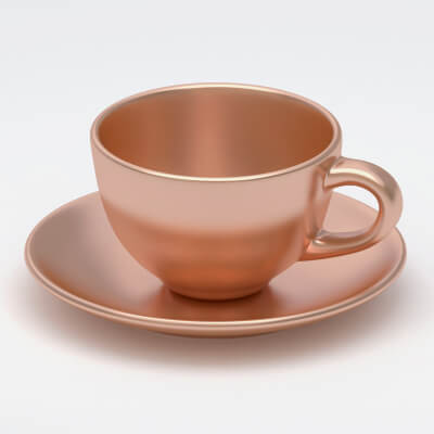 Tea Cup Copper - 3D Model by AN studio