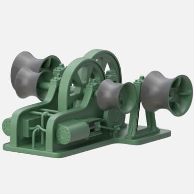 Titanic Steam Winches - 3D Model by AN studio