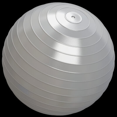 Yoga Ball Gray - 3D Model by AN studio