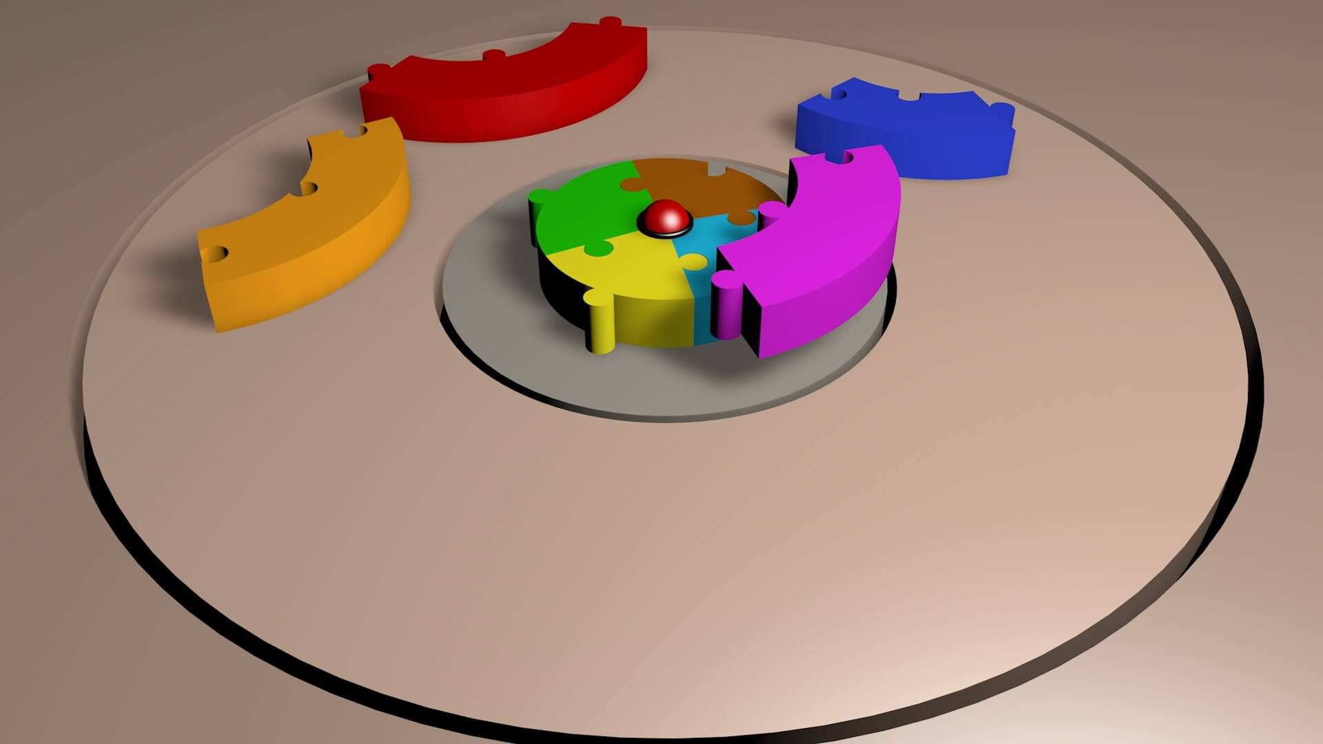 Animated Puzzle Intro - 3D Model by AnabaGate