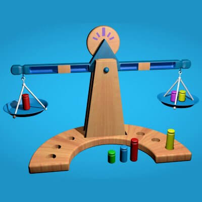 Wooden Balance Toy - 3D Model by AnabaGate