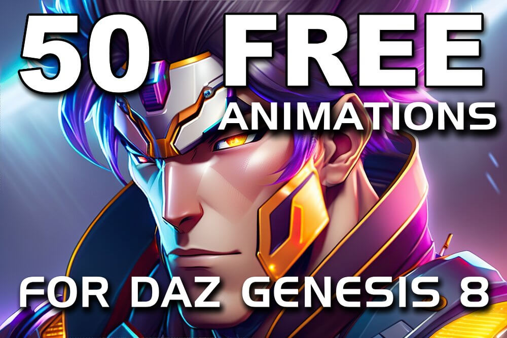 Fifty Animations for DAZ Genesis 8 by Anabran