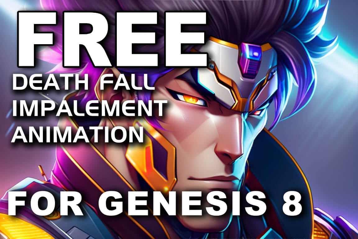 Free Death Fall Animation for DAZ Genesis 8 by Anabran