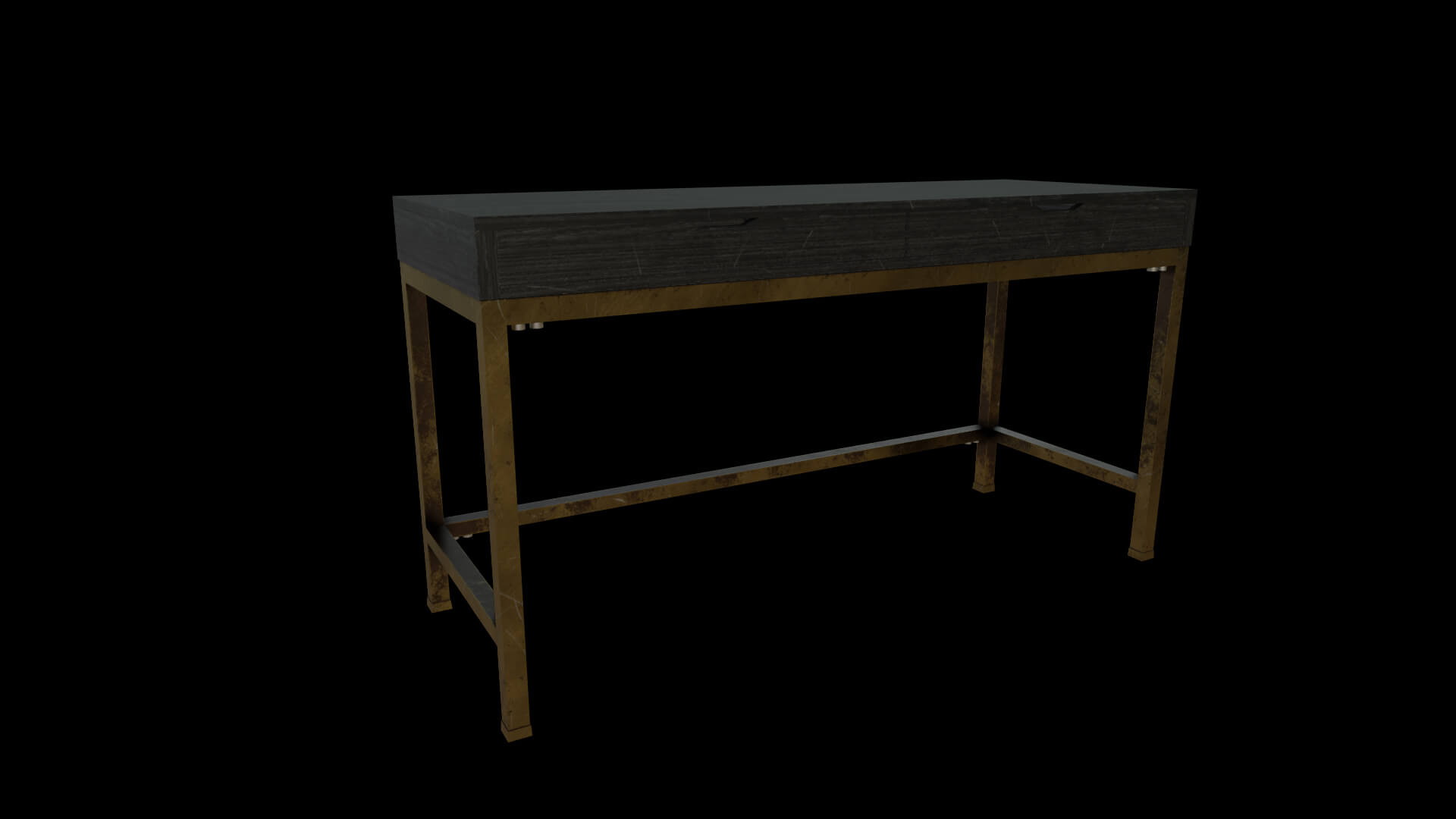 Desk 2 - Low Poly Desk 3D Model by anak10da