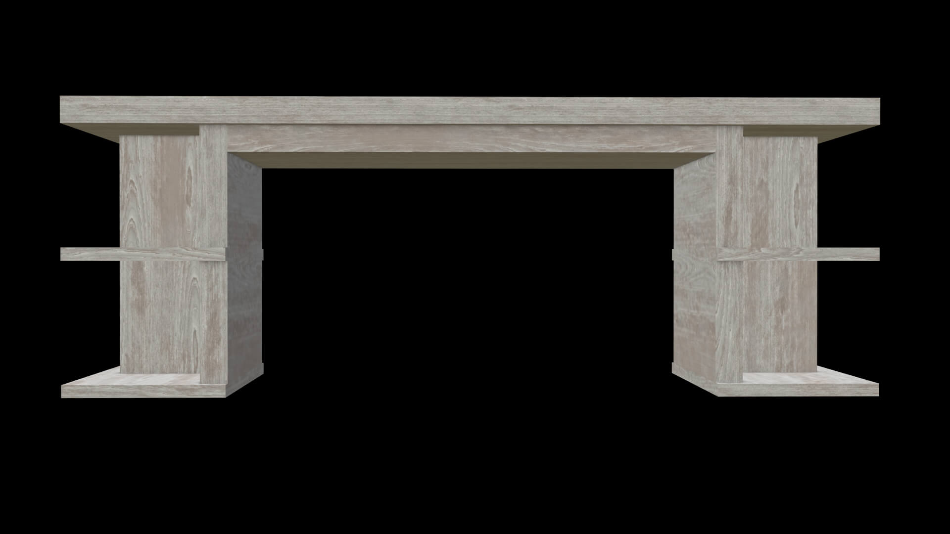 Desk-5 3D Model Low Poly by anak10da