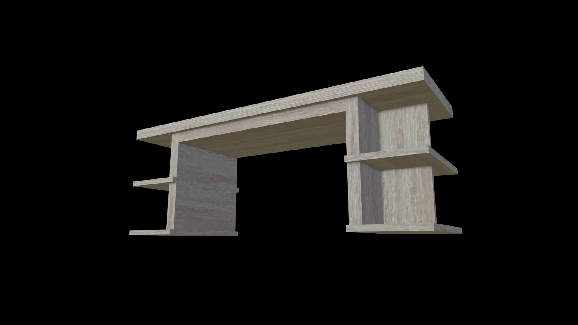 Desk-5 3D Model Low Poly by anak10da