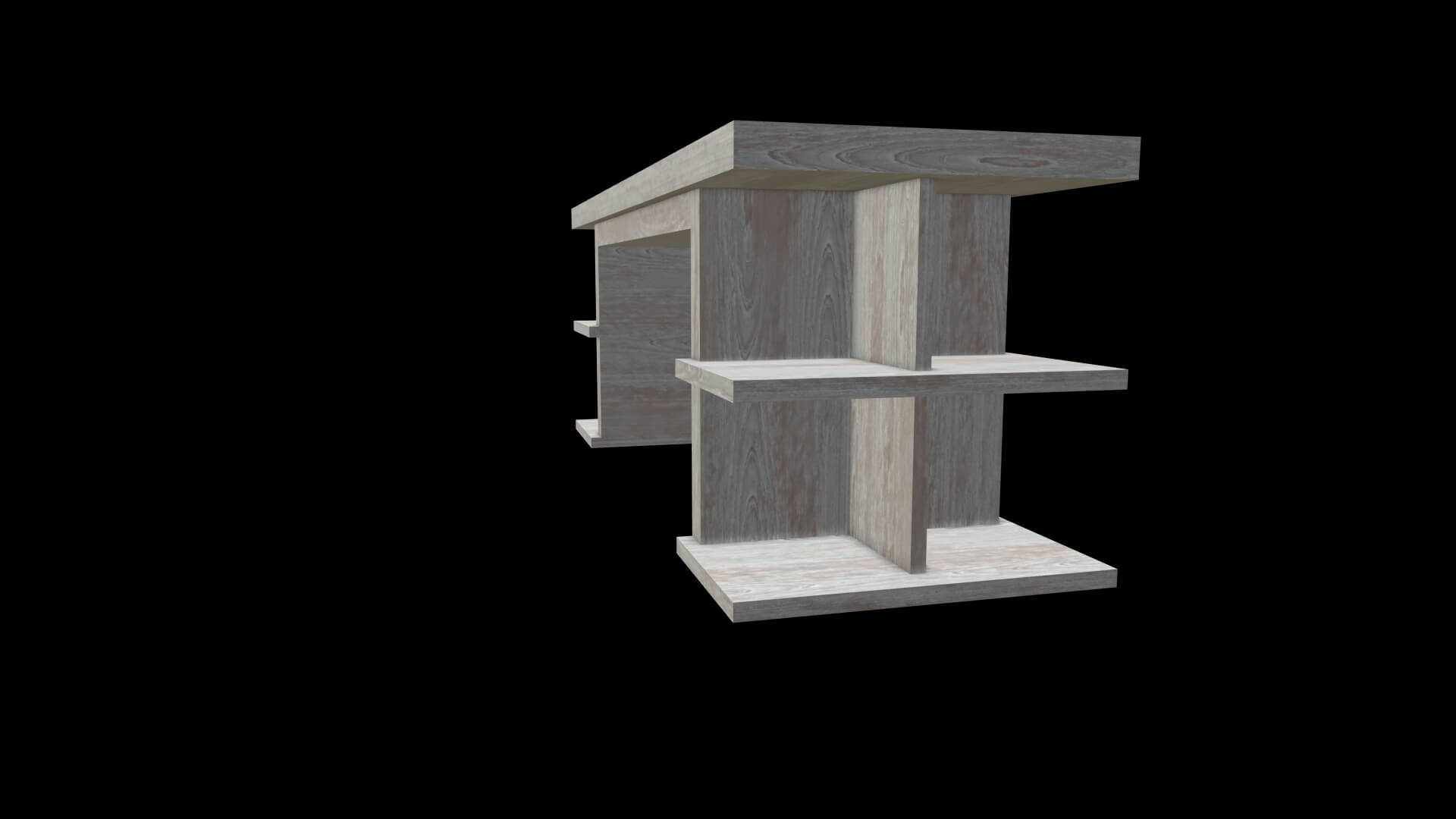 Desk-5 3D Model Low Poly by anak10da